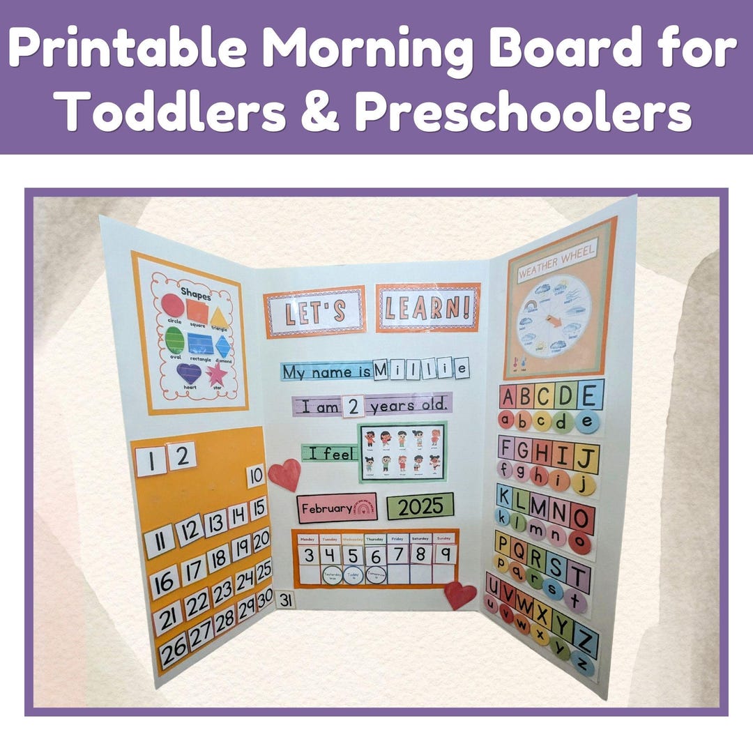 Circle Time at Home! Morning Board for Toddlers & Preschoolers ...