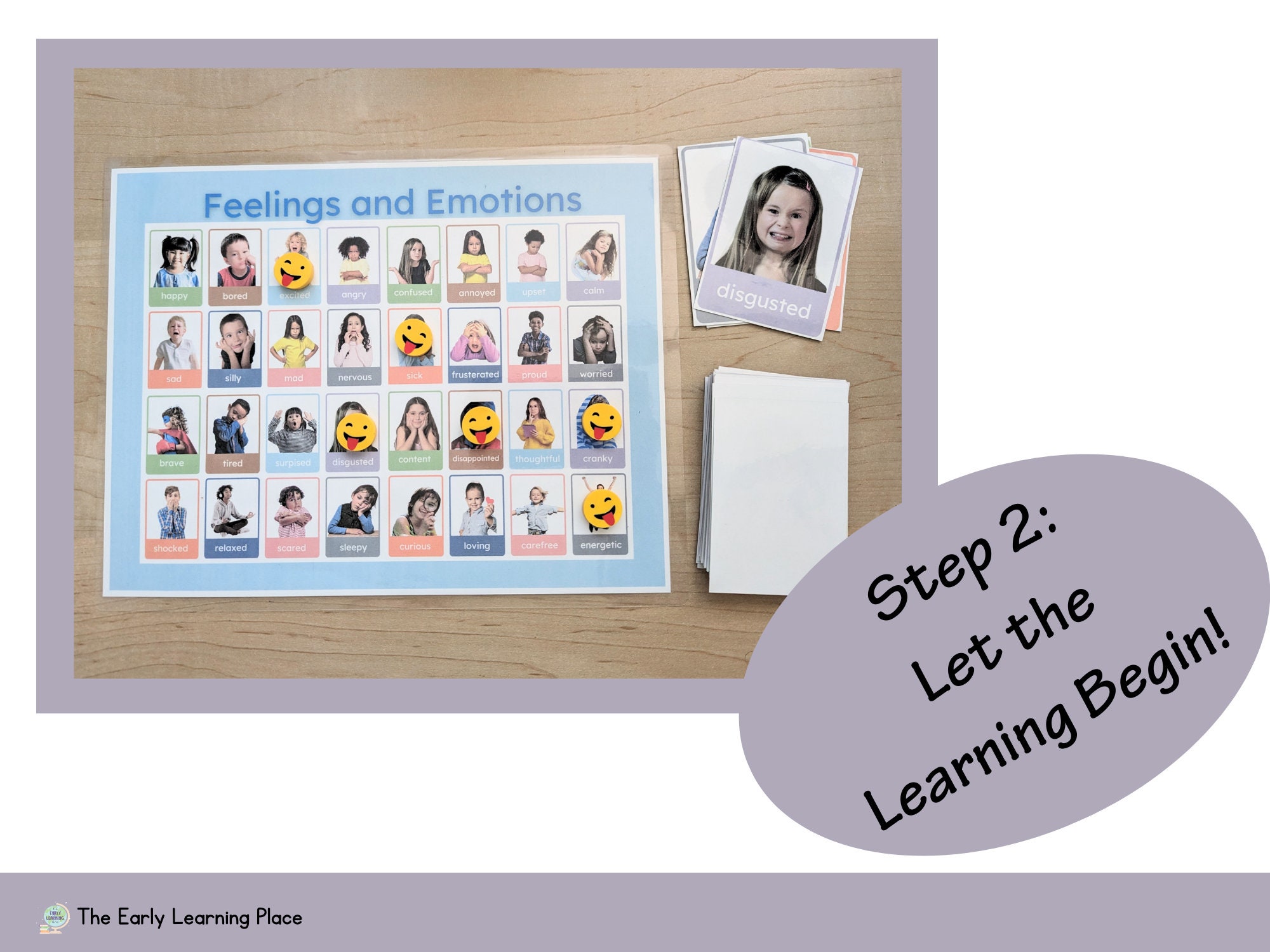 32 Feelings Flashcards for Kids | Montessori Flashcards | Feelings ...