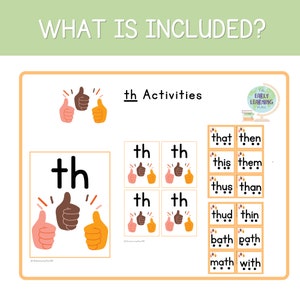 Digraph Th Posters, Word Cards, and Activities |science of Reading - Etsy