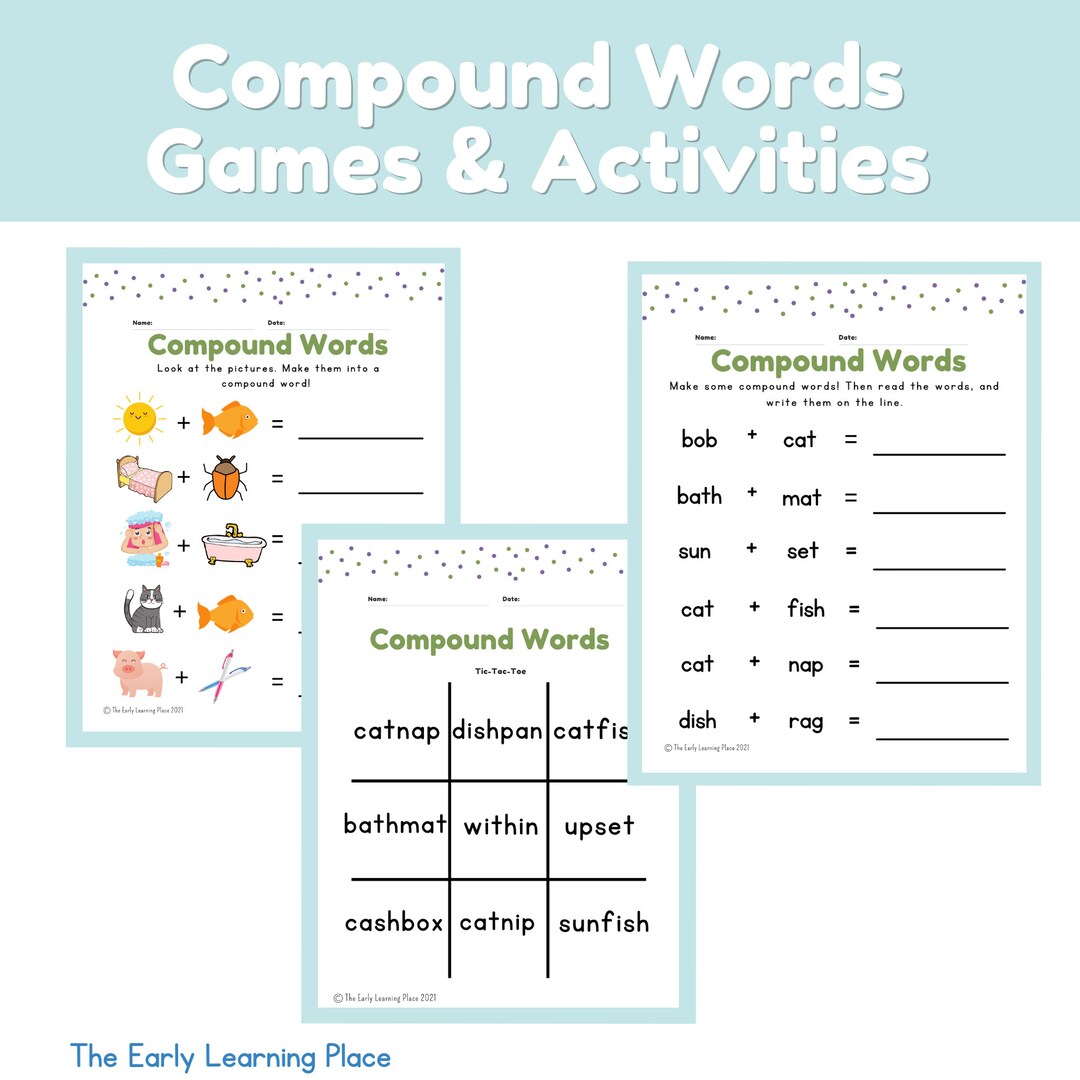 Compound Words Games and Activities | Printable Activities ...
