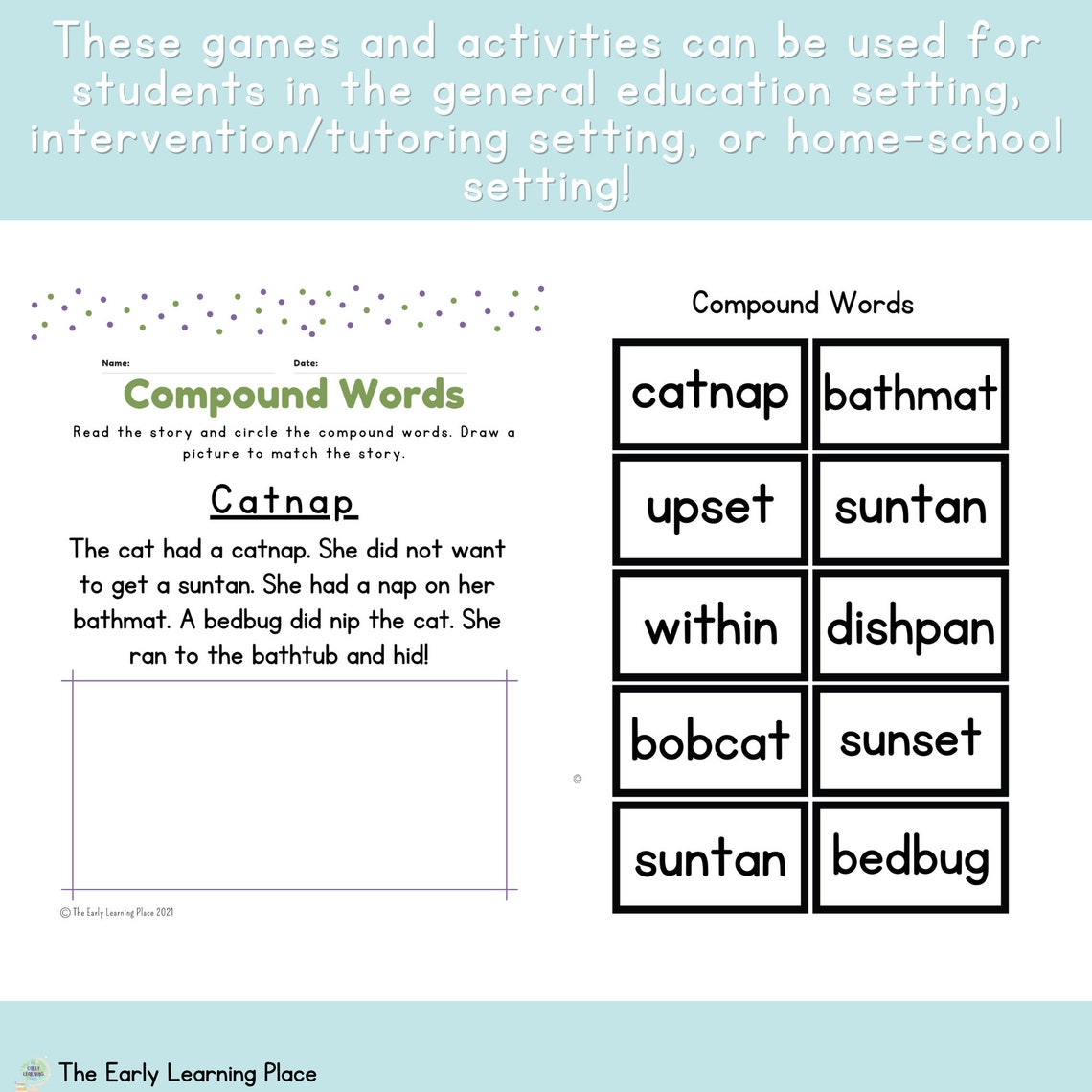 Compound Words Games and Activities | Printable Activities ...