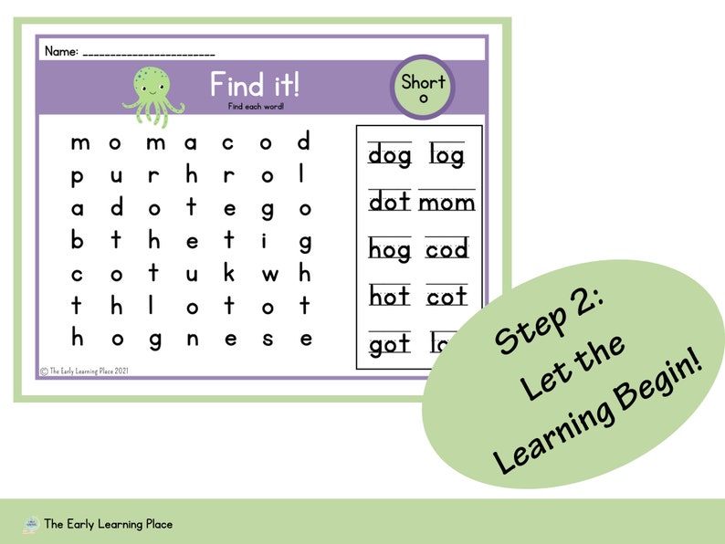 Short Vowel CVC Worksheets and Activities Short O Science of Reading ...