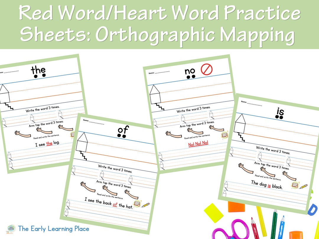 Heart Words | Red Words | High-frequency Words | Sight Words | Practice ...