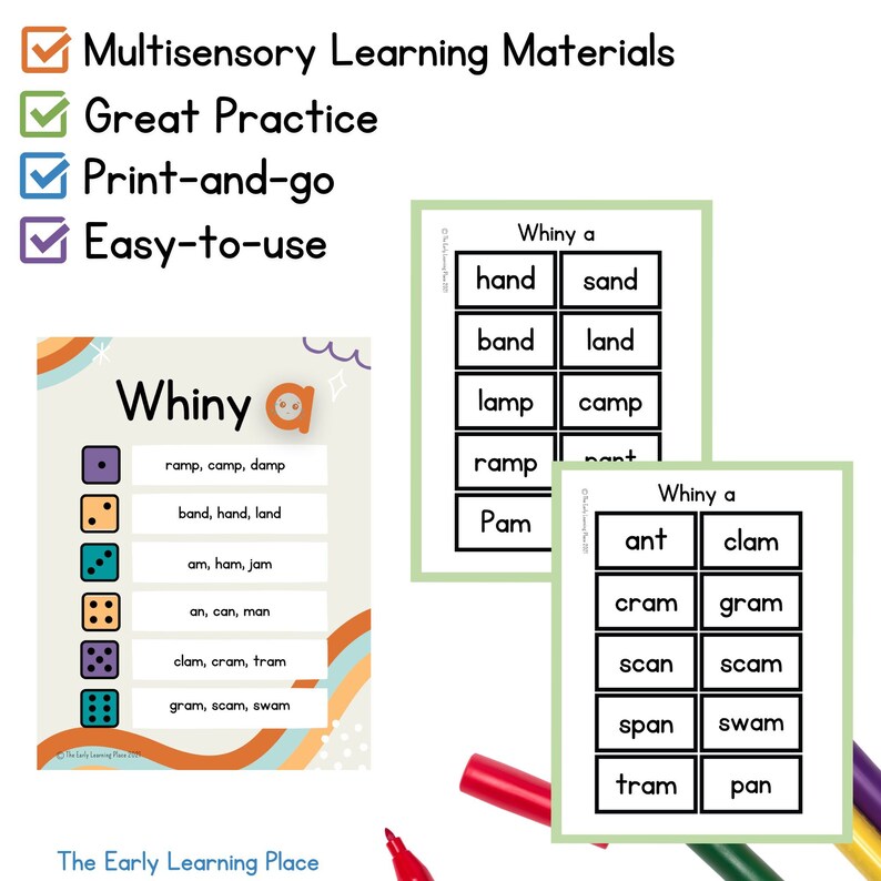 Whiny A / Nasalized A Posters and Activities | Homeschool ...