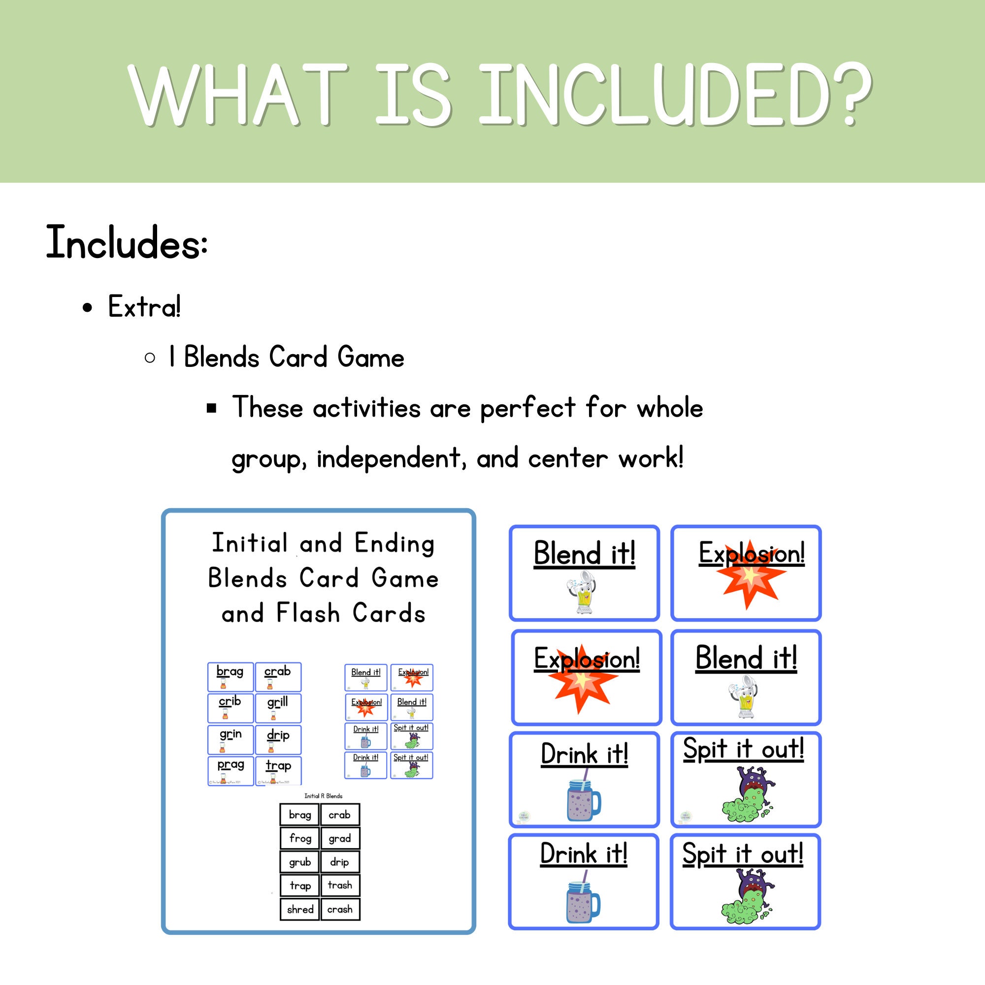 Initial and Ending Blends Posters and Activities (S, L, R, W, & Ending ...