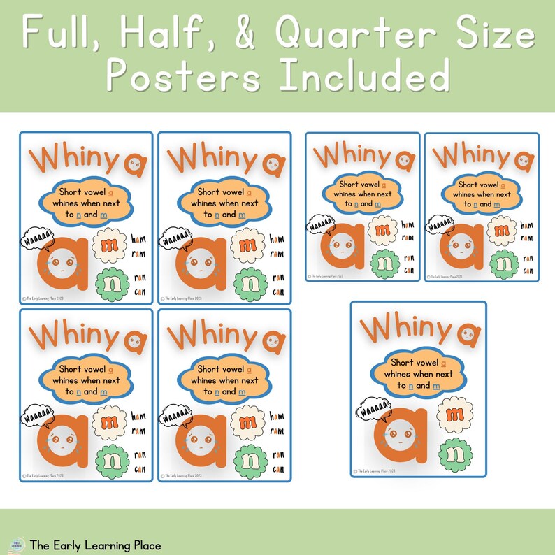 Whiny A / Nasalized A Posters and Activities | Homeschool ...