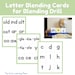 Letter Blending Cards for Blending Drill | Orton Gillingham Aligned ...