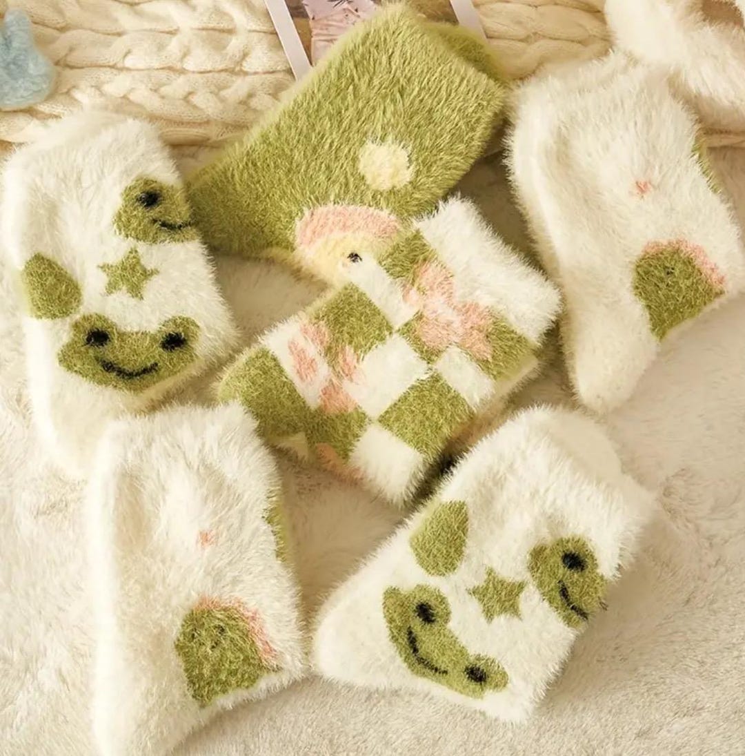 Fuzzy Sock Set - Etsy