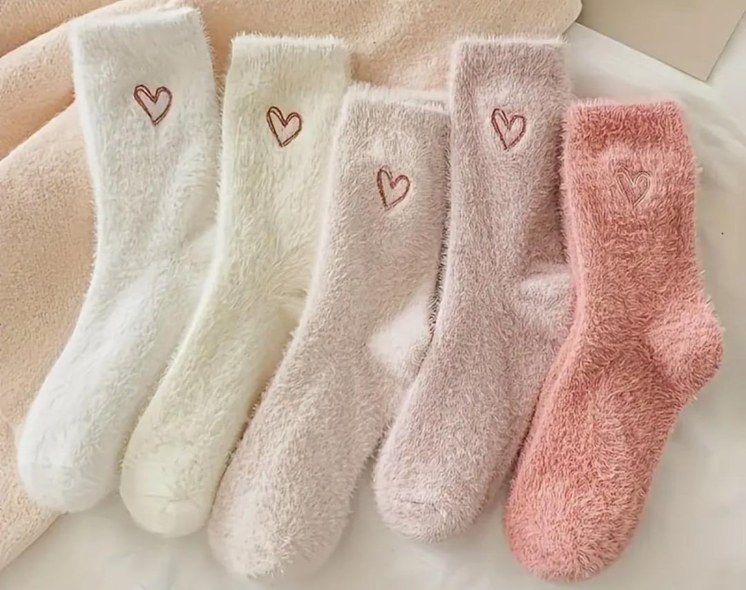 Cute Fuzzy Sock Set - Etsy