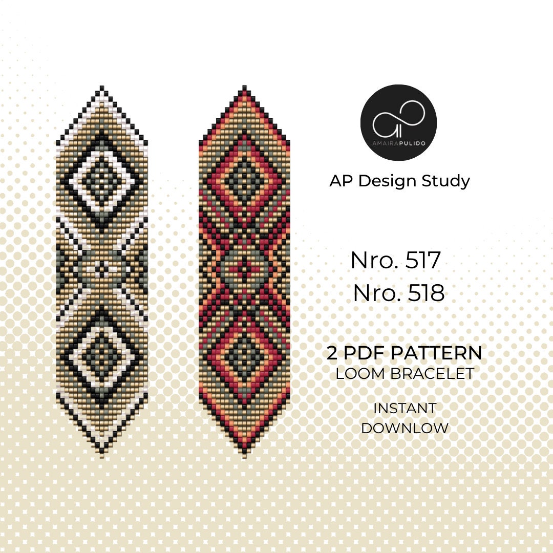 Loom Bracelet Pattern, Bead Loom Pattern, PDF Pattern, Instant Download ...