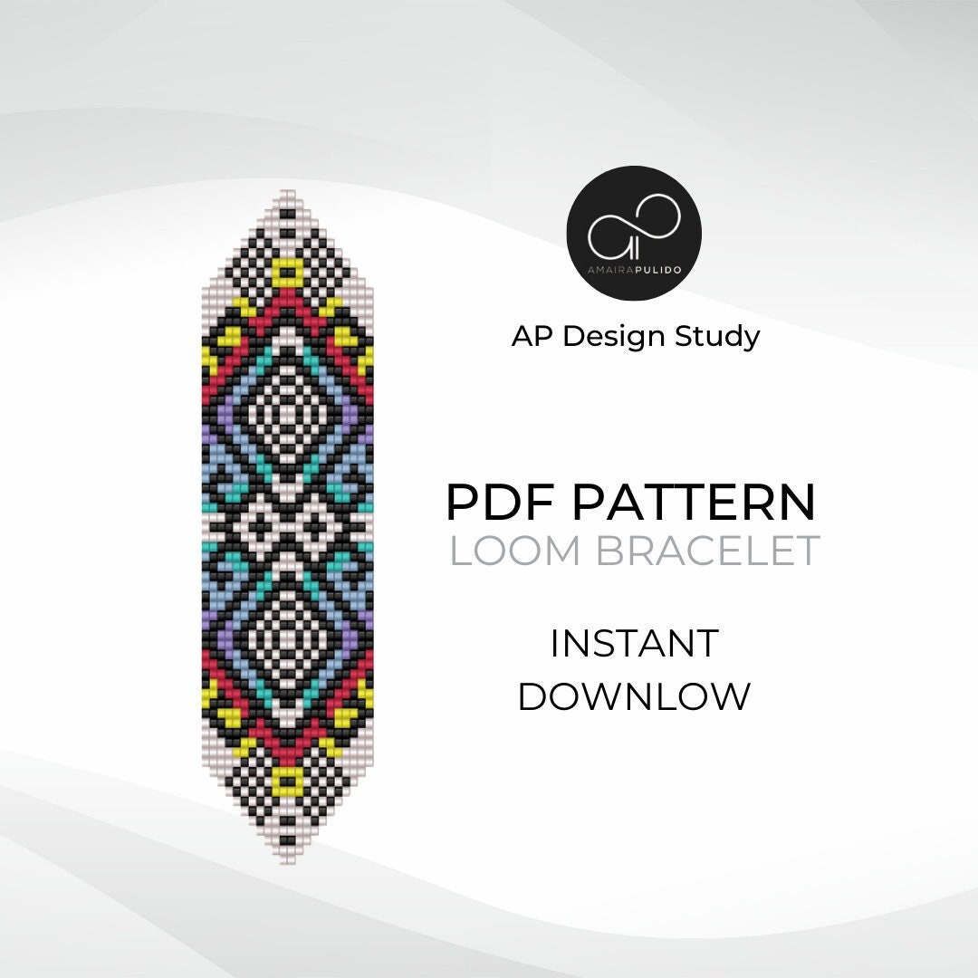 Loom Bracelet Pattern, Bead Loom Pattern, PDF Pattern, Instant Download ...