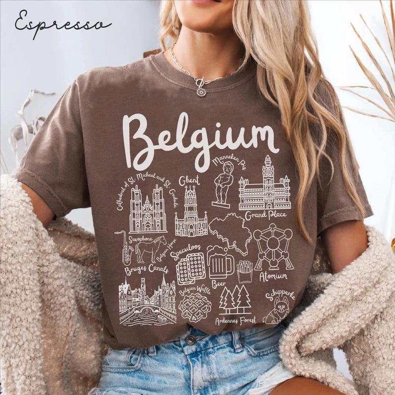 Belgium Tee Shirts - Etsy UK
