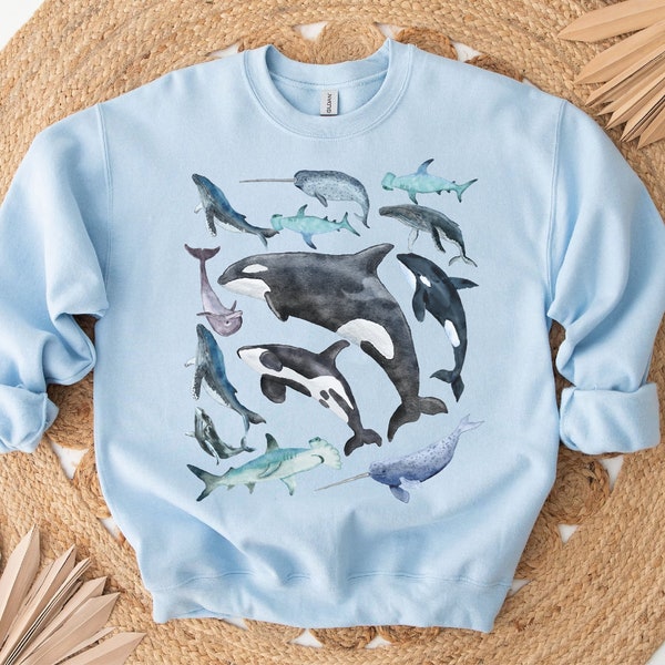 Whale Watercolor - Etsy