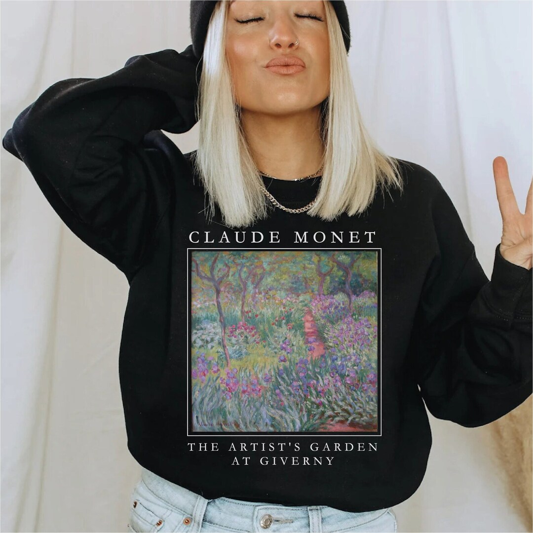 Claude Monet the Artis't Garden at Giverny Sweatshirt,claude Monet ...