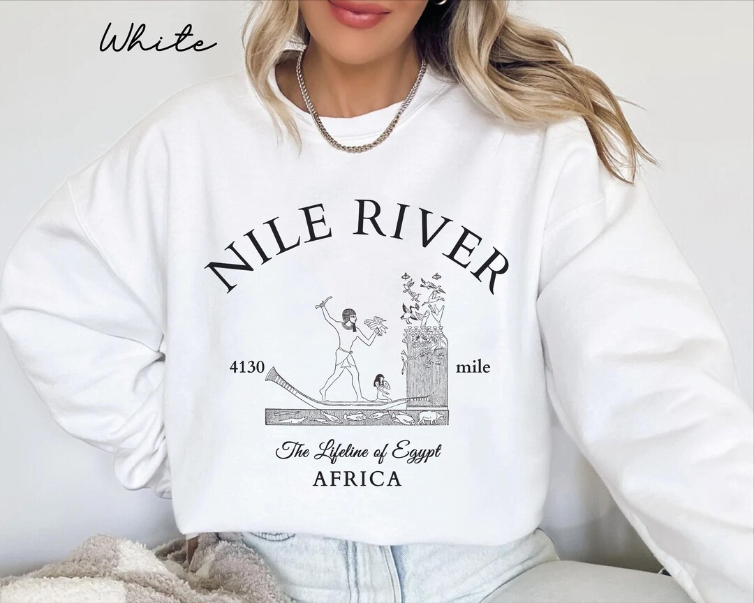 Nile River Sweatshirt, Africa Sweater Crewneck, Africa Unisex Pullover ...