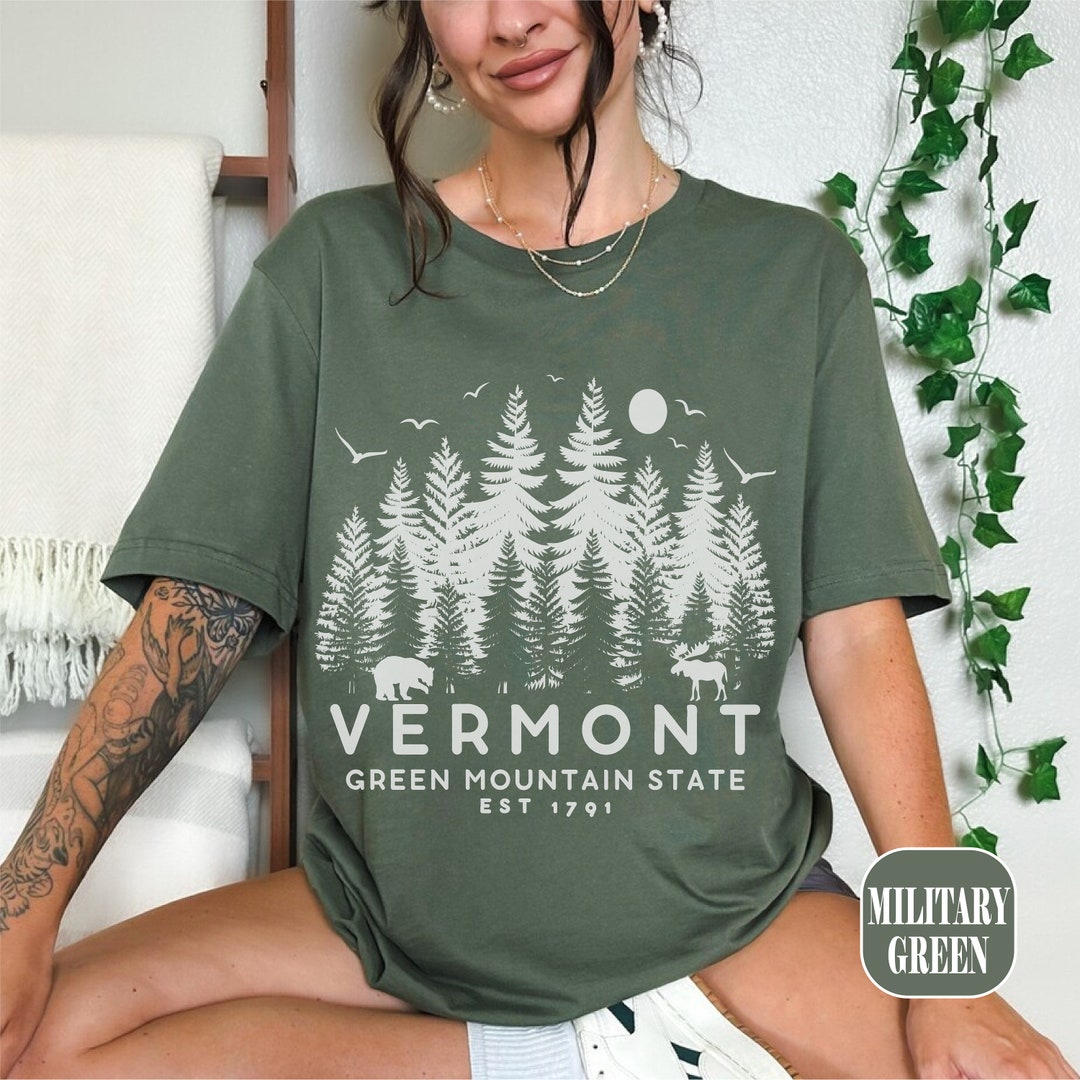 Vermont Shirt, Vermont Tee, Vermont Unisex Soft and Comfortable T-shirt ...