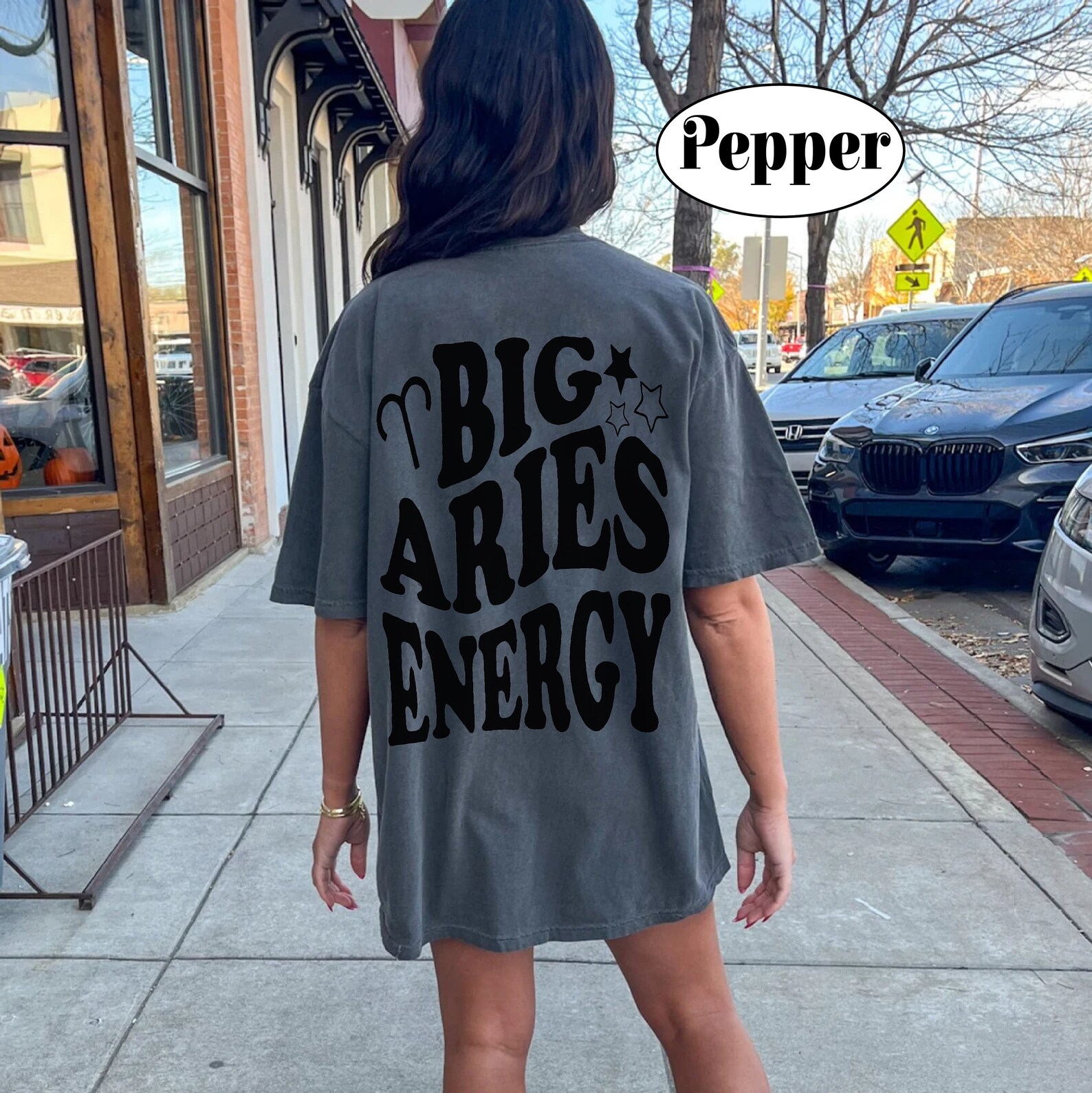 Big Aries Energy Shirt Back Print Comfort Colors Tee Aries Gift ...