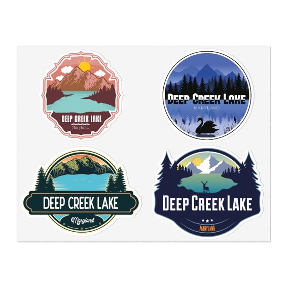 Deep Creek Lake USA Sticker Pack 4PCS - Etsy