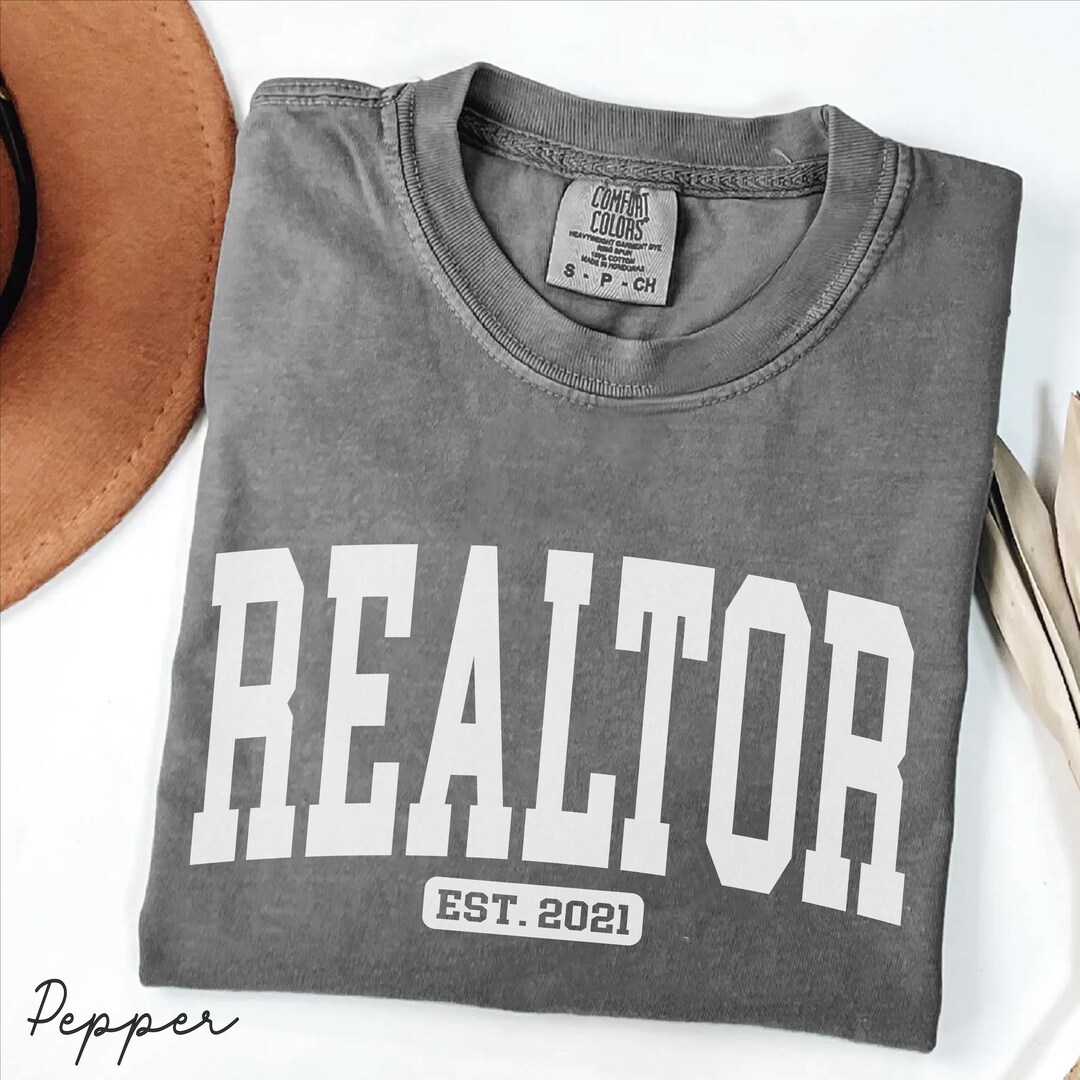 Realtor Comfort Colors® Tee Shirt, Personalized House Hustler Gift Tee ...