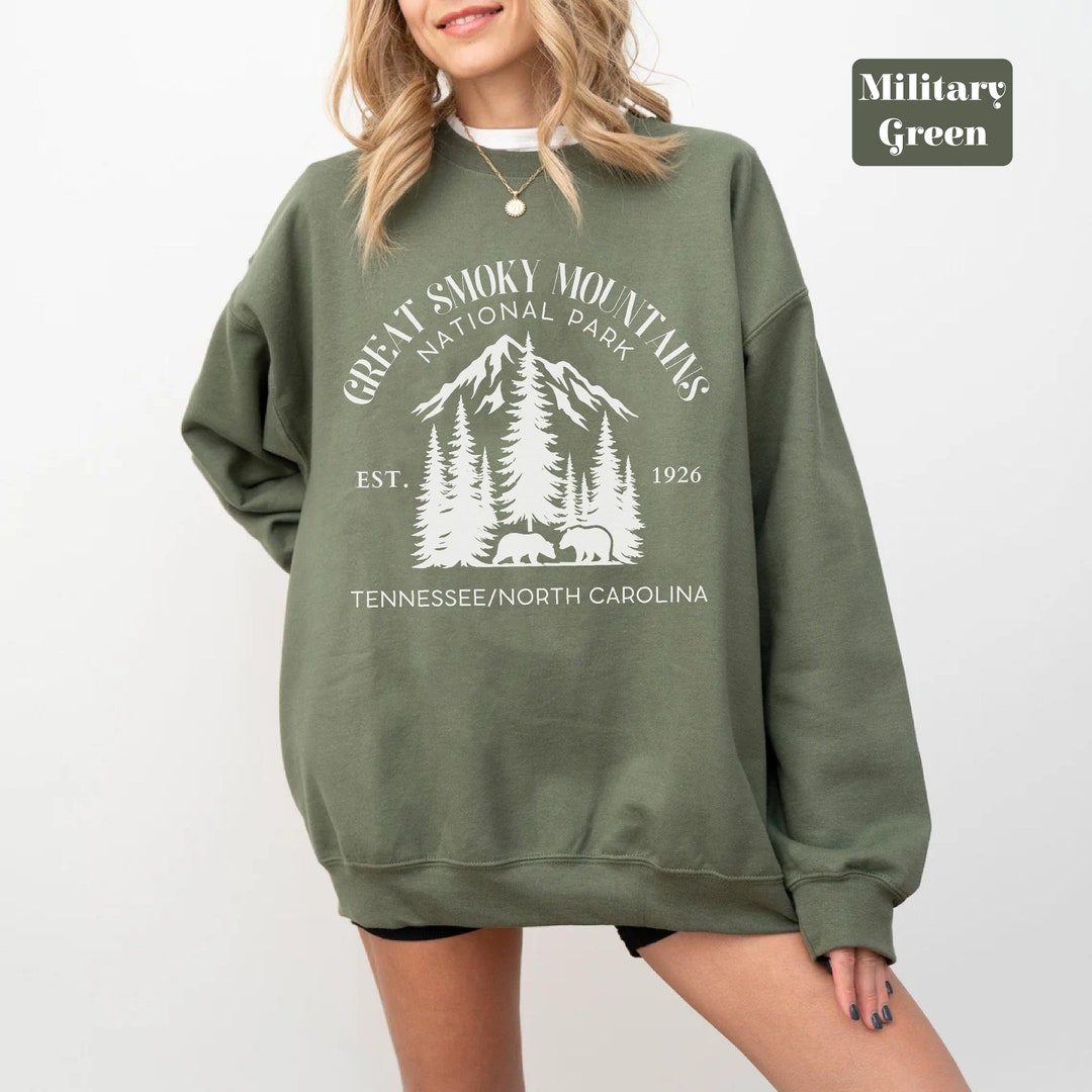 Great Smoky Mountains National Park Shirt Tee, Smokies Sweatshirt Crewneck Pullover,tennessee ...