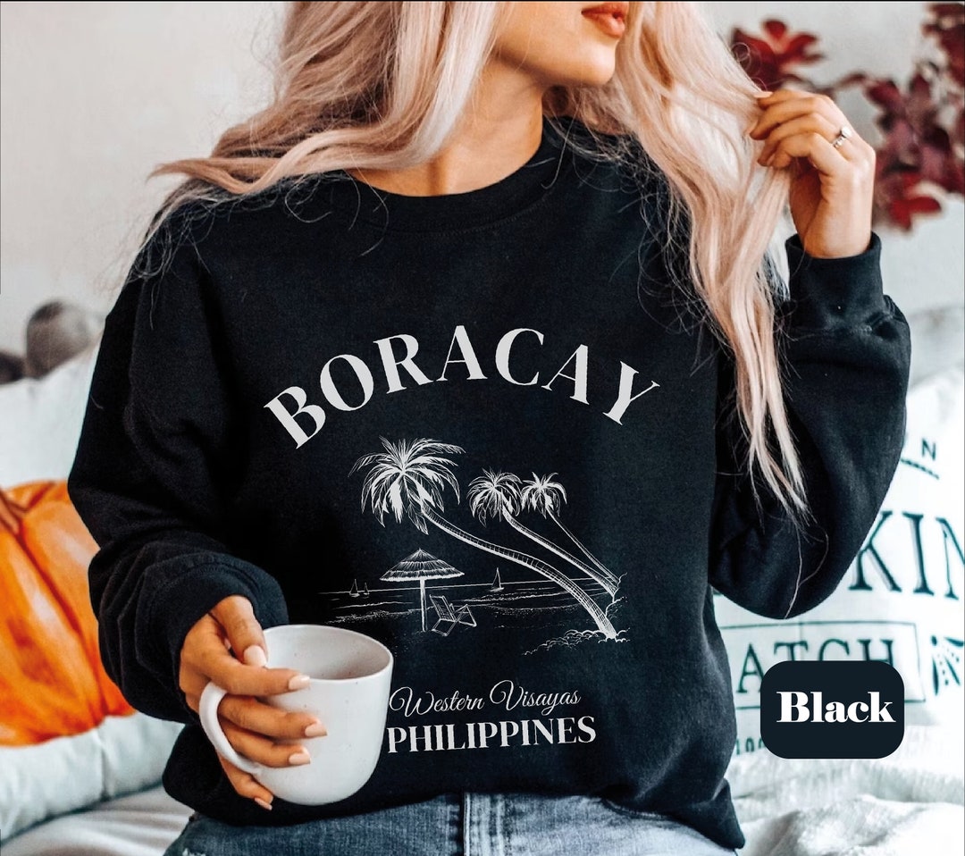 Boracay Philippines Sweatshirt,boracay Shirt Tee, Womens Boracay Island ...