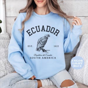 Ecuador Sweatshirt,ecuador Vulture Sweater, Ecuador Unisex Pullover ...