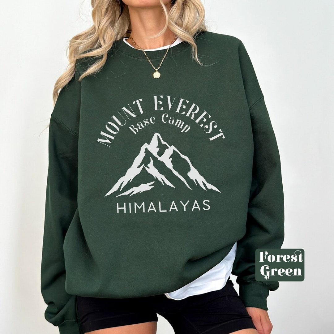 Mount Everest Sweatshirt Crewneck Pullover,mount Everest Shirt Tee ...