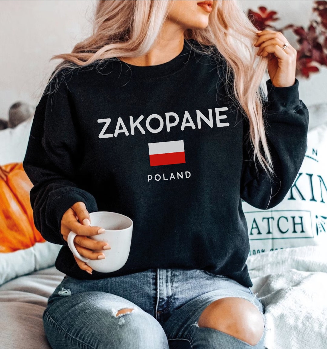 Zakopane Poland Flag Sweatshirt, Zakopane Soft and Comfortable Crewneck ...