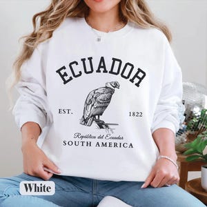 Ecuador Sweatshirt,ecuador Vulture Sweater, Ecuador Unisex Pullover ...