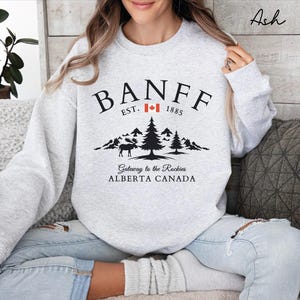 Banff Sweatshirt, Banff National Park Alberta Sweater Crewneck, Canada ...