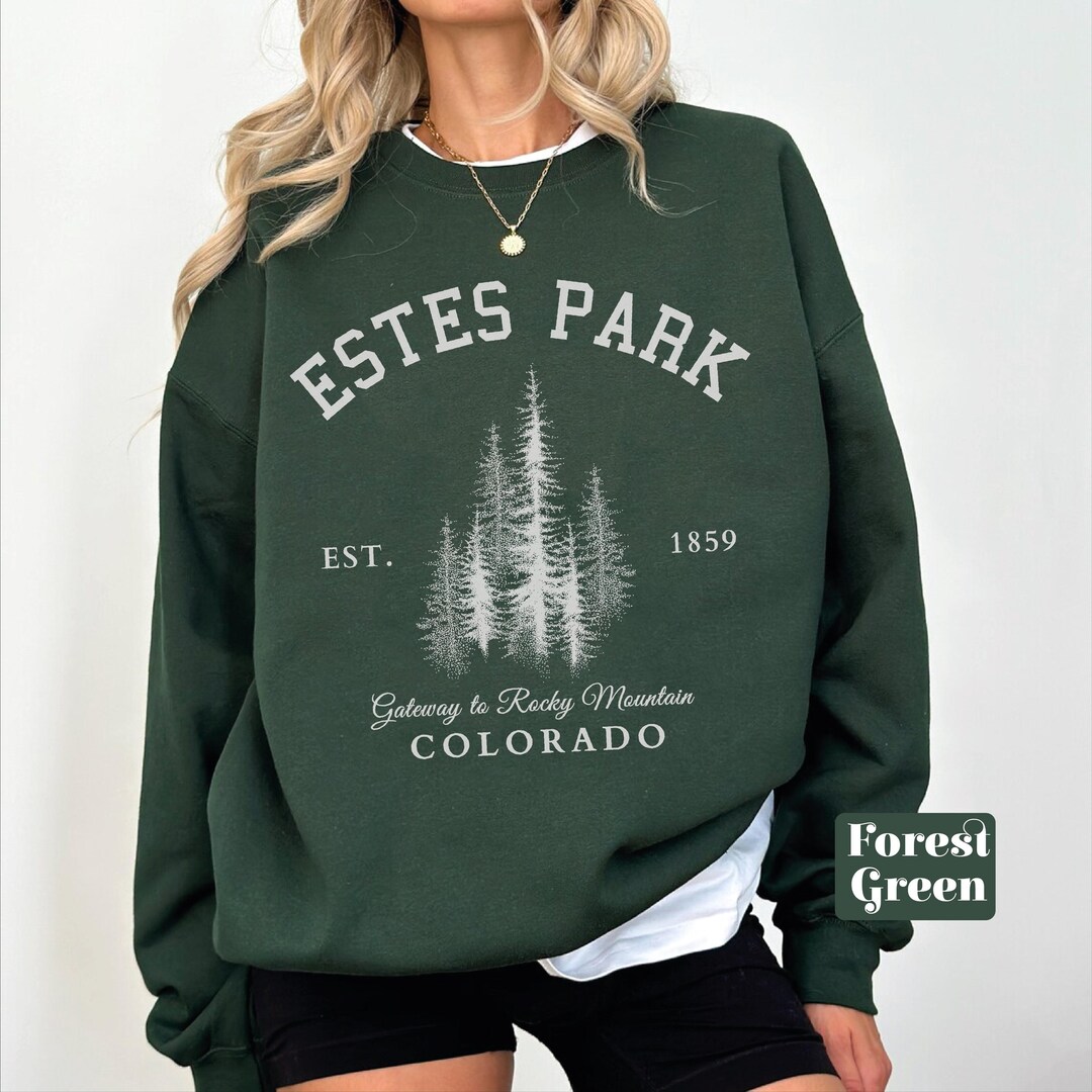 Estes Park Sweatshirt,vintage Estes Park Colorado Crewneck Pullower ...
