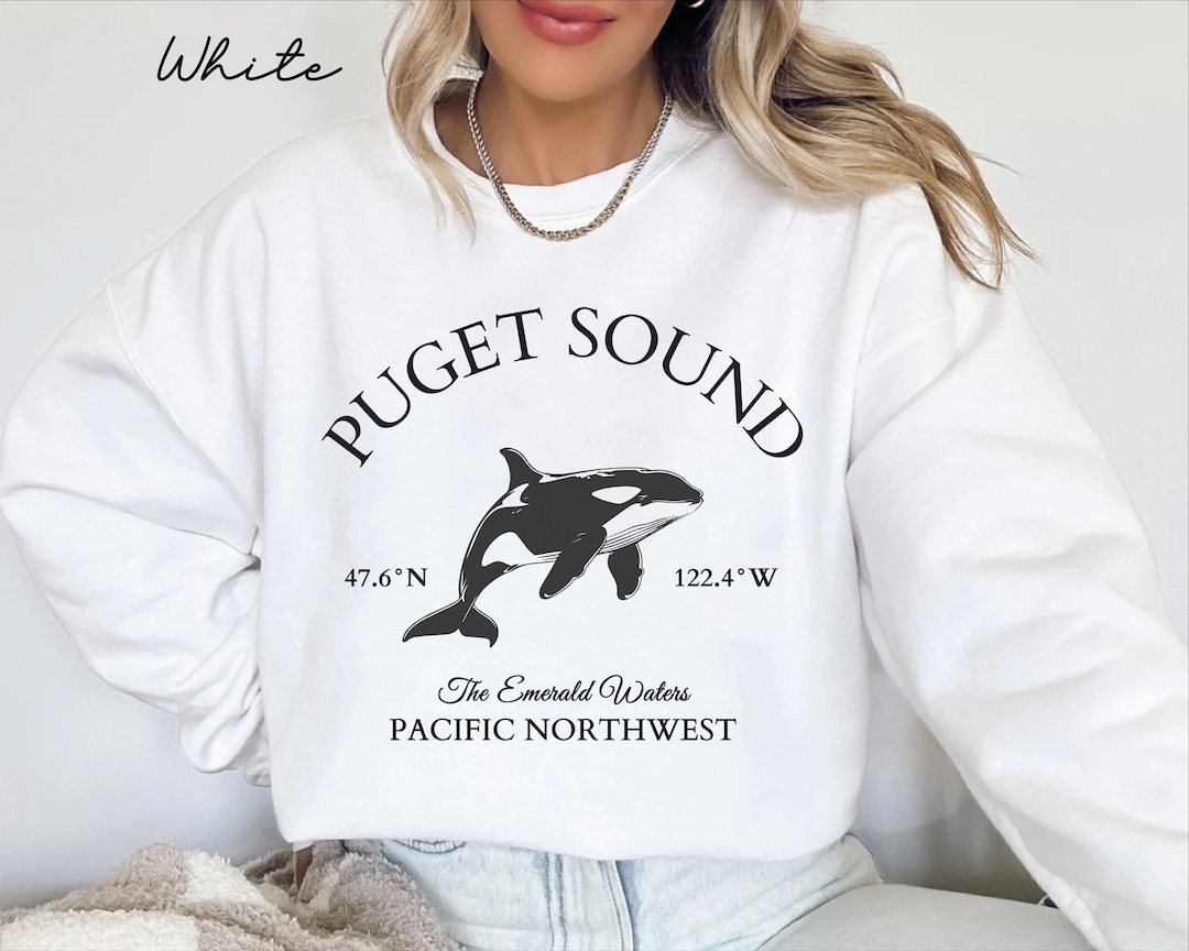 Puget Sound Sweatshirt, Pacific Northwest Sweater Crewneck, Washington ...