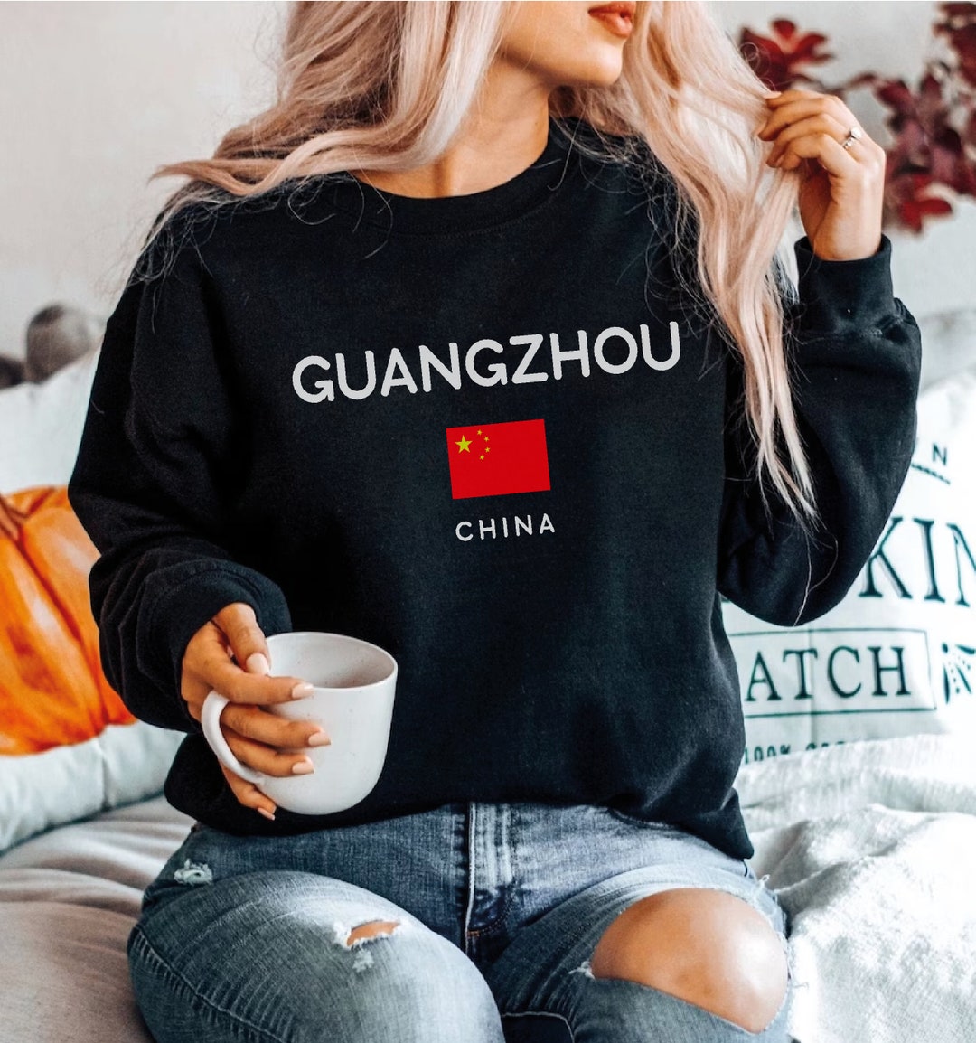 Guangzhou China Flag Sweatshirt Guangzhou Soft and - Etsy