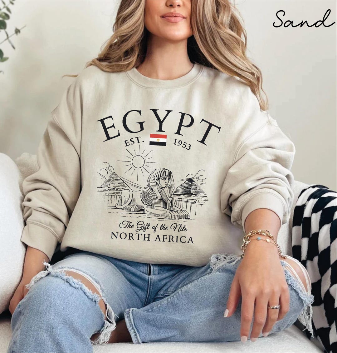 Egypt Sweatshirt, Egypt Flag Unisex Pullover Hoodie, Egyptian Gifts ...