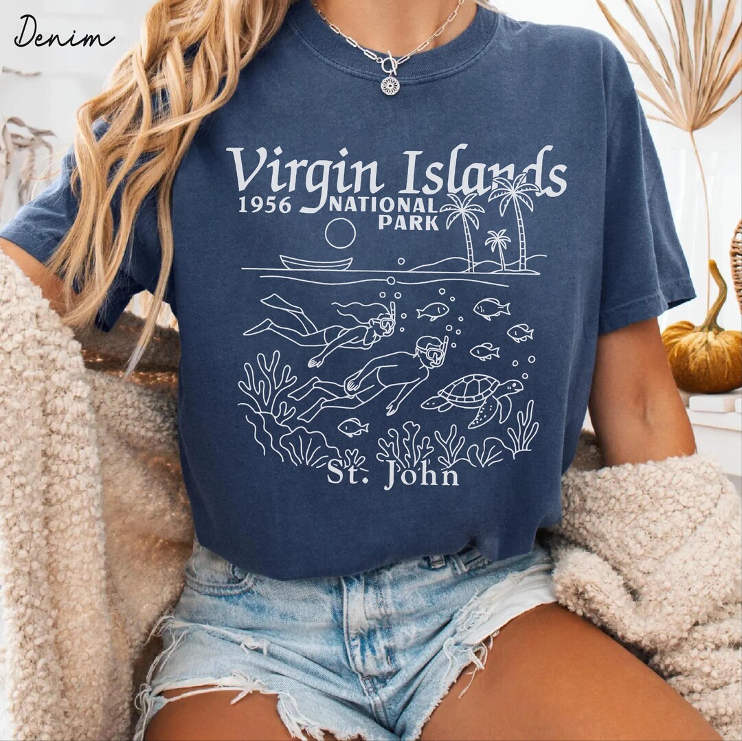 Virgin Islands National Park Comfort Colors Tee Shirt, USVI Vacation ...