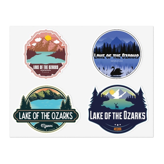 Lake of the Ozarks Missouri USA Sticker Pack 4PCS - Etsy