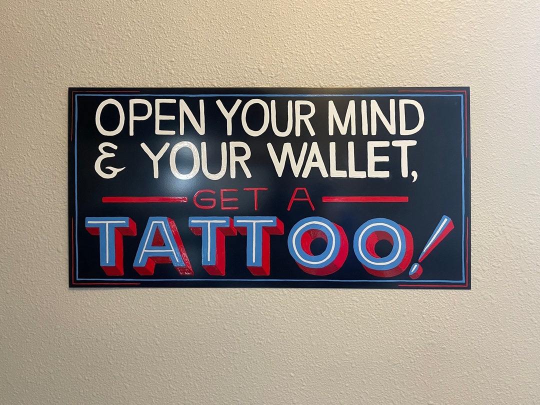 OPEN YOUR MIND Hand Painted Metal Indoor/outdoor Sign - Etsy