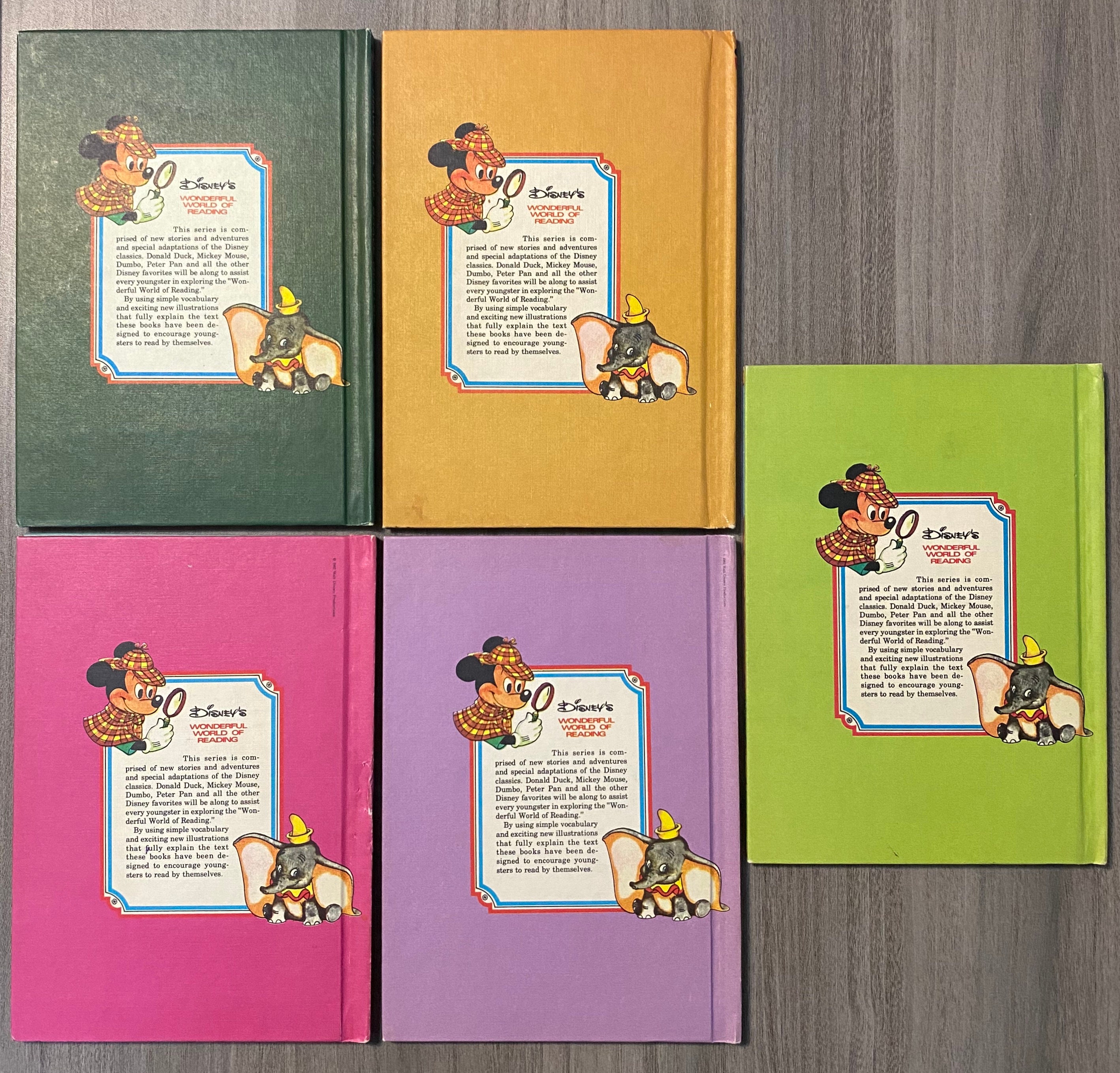 Disney's Wonderful World of Reading / Hardcover Books / Vintage - Etsy