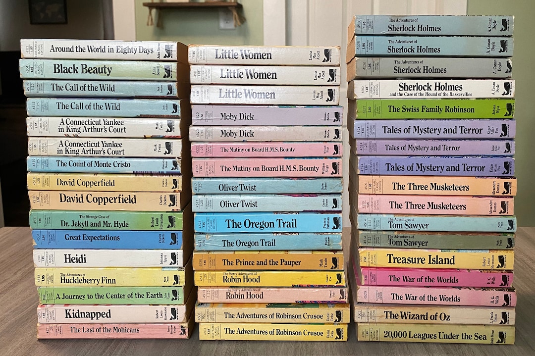 Illustrated Classic Paperback Books - Etsy