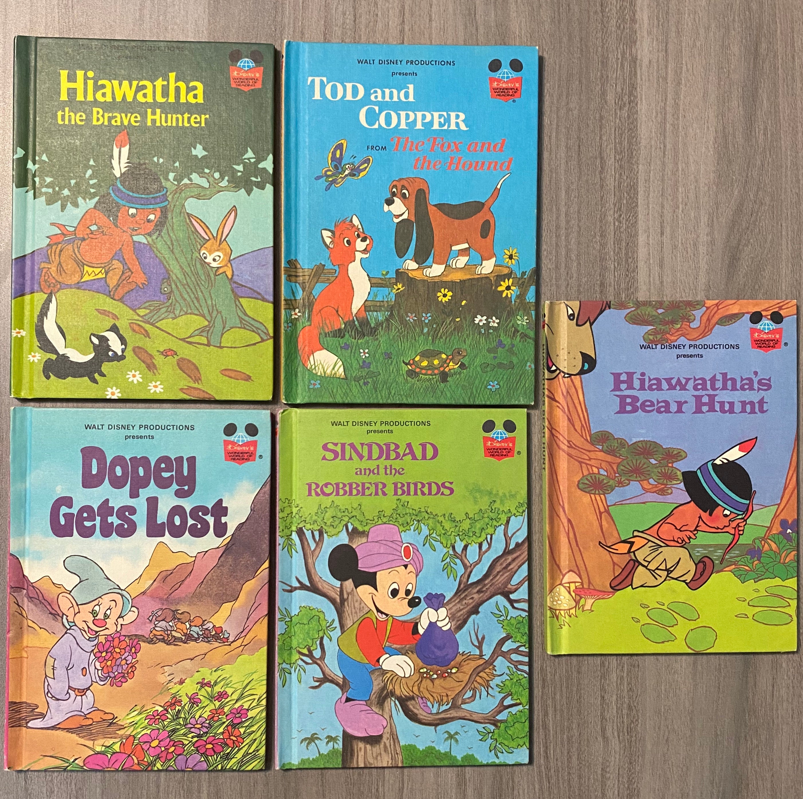 Disney's Wonderful World of Reading / Hardcover Books / Vintage - Etsy