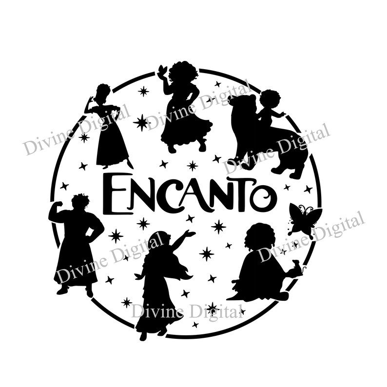 Encanto Dis Ney Disneyland Shirt Word Bubble SVG File for - Etsy