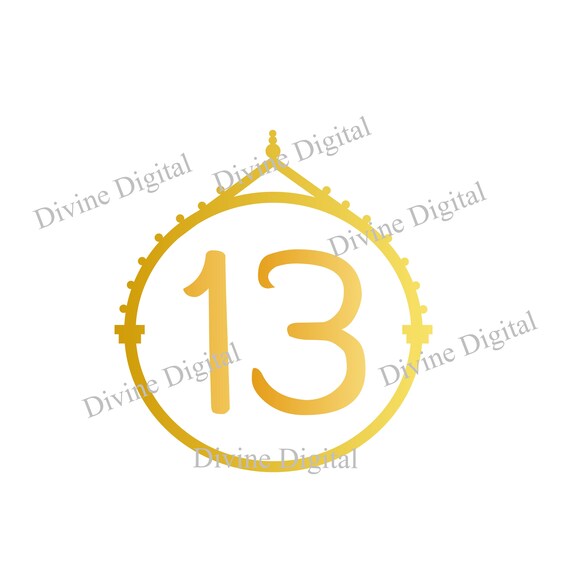 13 Birthday 13th Word Symbol SVG File for Vinyl Cutting - Etsy Hong Kong