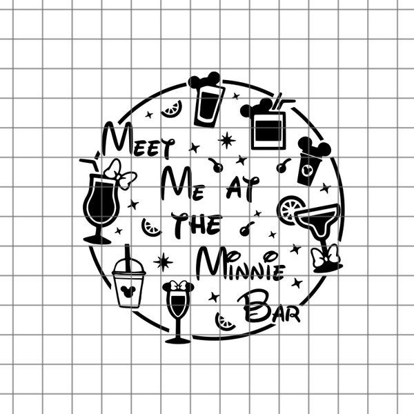Meet Me at the Minnie Bar Svg File - Etsy