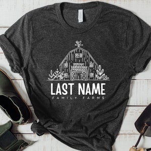 Custom Family Farm Shirt, Homestead Shirt, Farm Name Shirt, Gift for ...