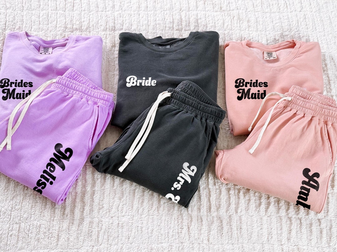 Bridal Party Monogram Getting Ready Outfit Monogram Matching ...