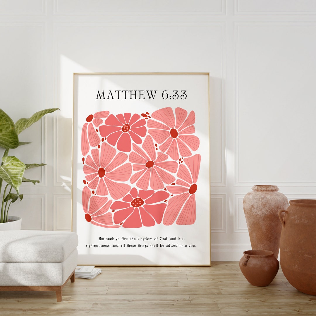 Modern Christian Prints Christian Bible Verse Print Home Decor ...