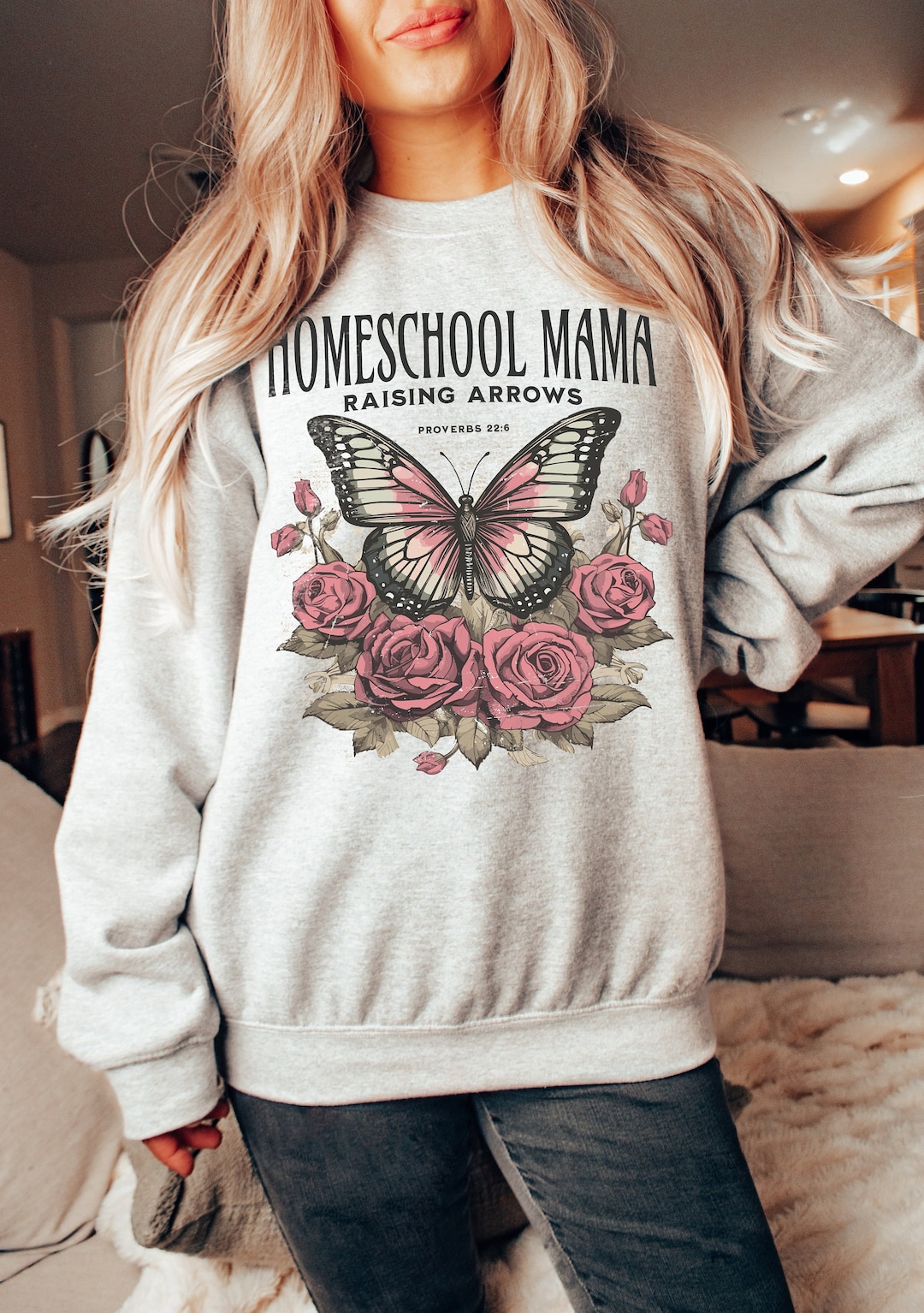 Christian Sweatshirt Christian Clothing Gift for Mom Religious ...