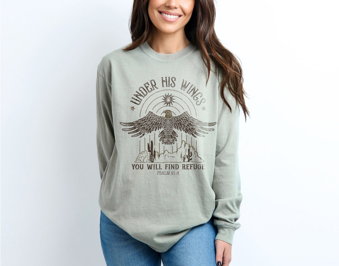 Christian Long Sleeve Shirt Bible Verse Shirt Comfort Colors Cotton ...