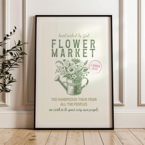 Hand Picked by God Poster Print Christian Wall Posters Bible Verse ...