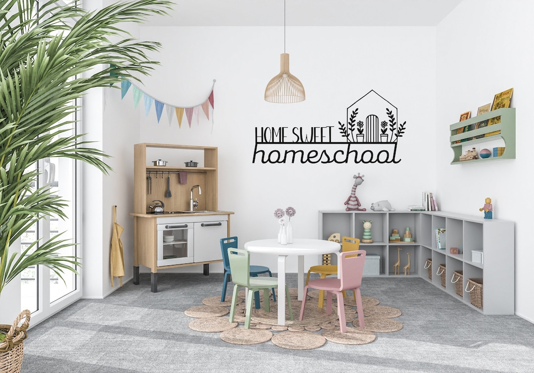 Homeschool Metal Wall Decor, Homeschool Sign, Home Sweet Homeschool ...